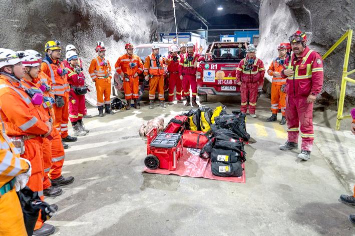 Brigada de Rescate Mina El Teniente realizó capacitación conjunta con ...