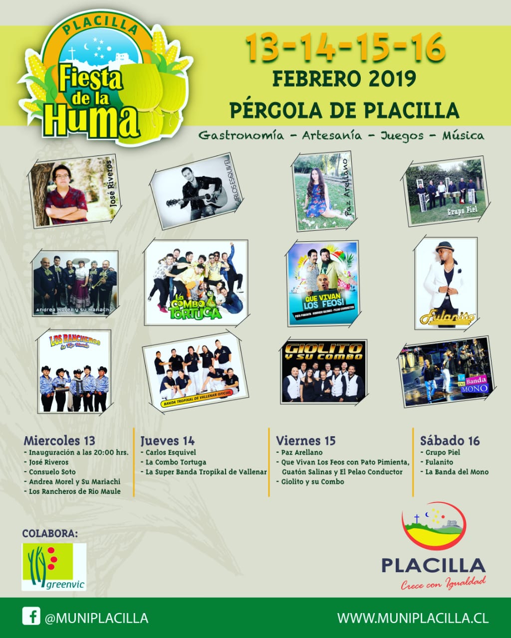 Fiesta de la Huma será entre el 13 y el 16 de febrero en Placilla
