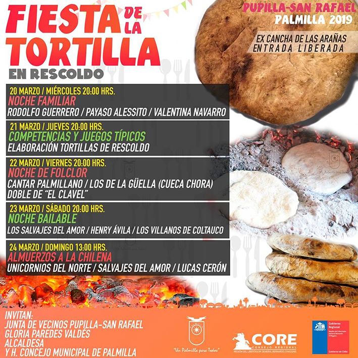 Primera Gran Fiesta de la Tortilla en Rescoldo se realiza en Palmilla