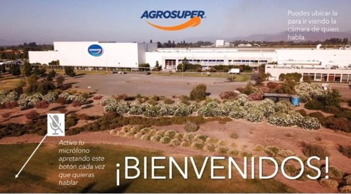 Estudiantes realizan recorrido virtual por planta de Agrosuper