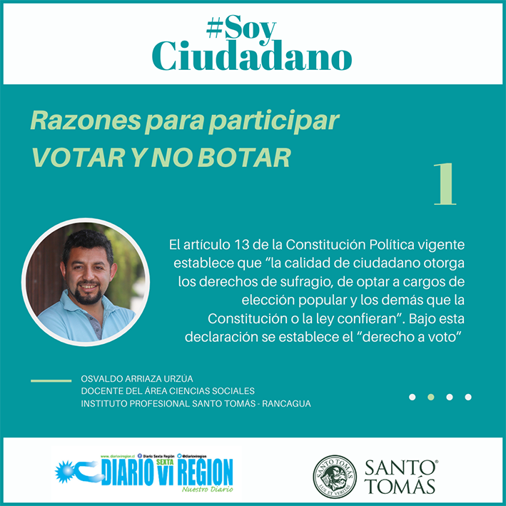 Razones para participar: VOTAR Y NO BOTAR