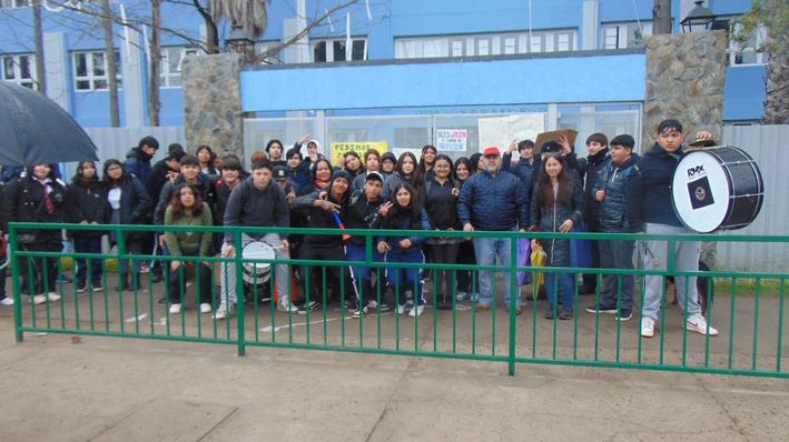 Paro estudiantil en liceo Bicentenario Juan Pablo Segundo