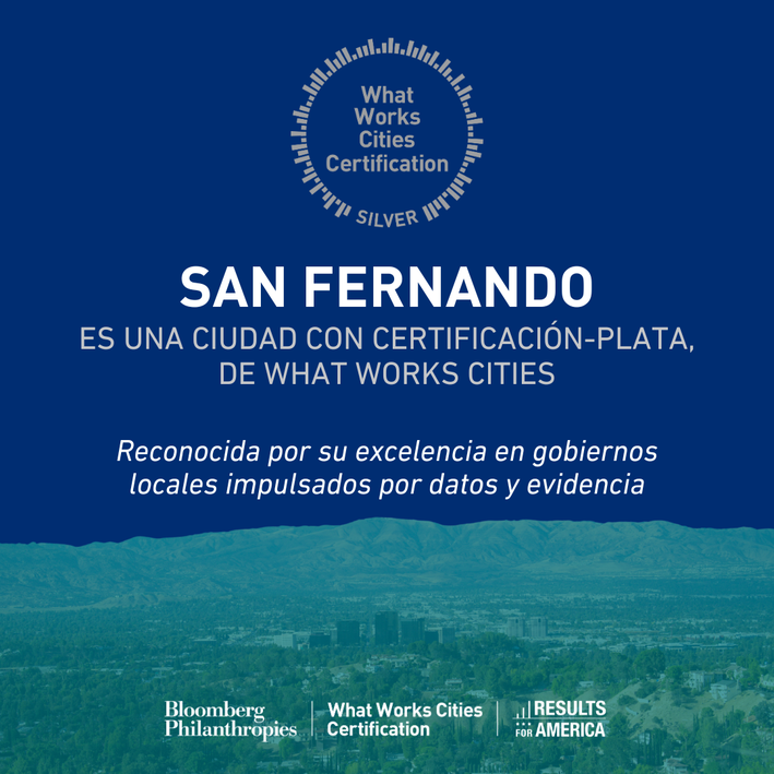 San Fernando obtiene nivel plata en la certificación What Works Cities ...