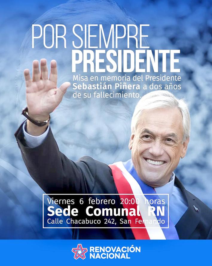 Responso en memoria del fallecido ex Presidente de Chile Sebastián Piñera