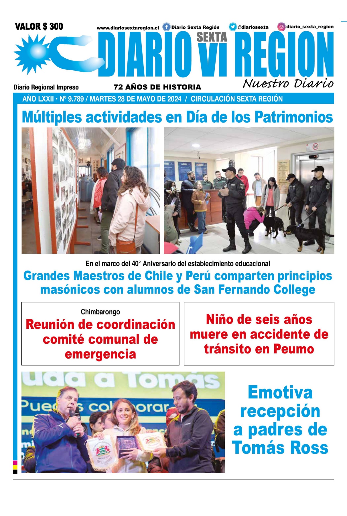Diario Sexta Región Online :: Nuestro Diario